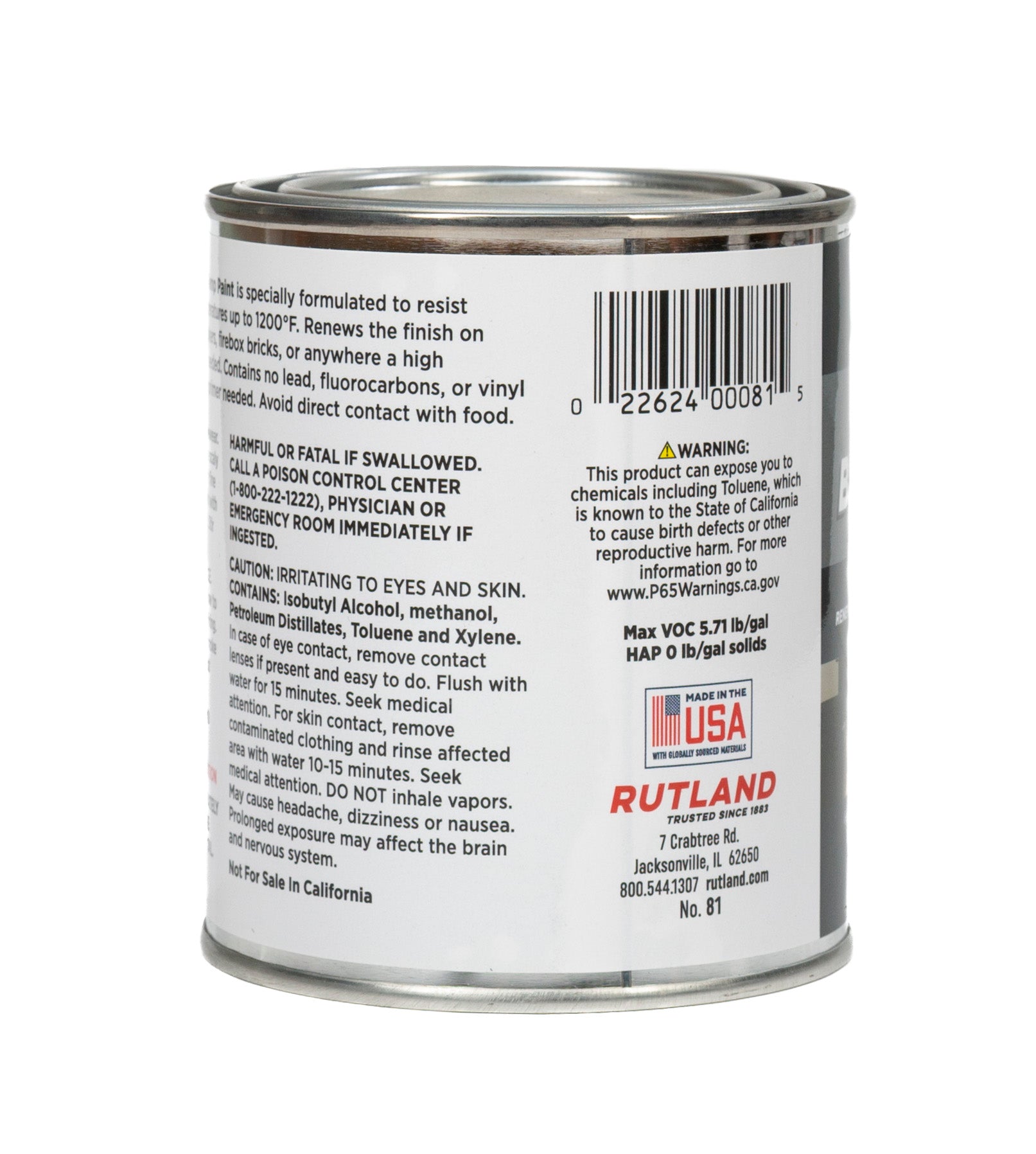 1200°F Hi-Temp Brush-On Paint | Rutland