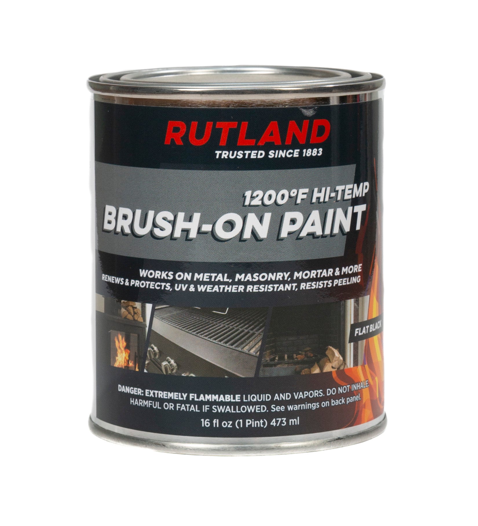 1200°F Hi-Temp Brush-On Paint | Rutland